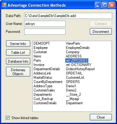 Views from an Advantage Evangelist: Tip #47 – Getting a List of Tables ...